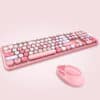 Cute Cat Keyboard with Cat 3D Design Pink - Kawaii Peach
