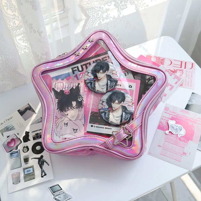 3 IN 1 Star Ita Bag Star Shaped CONVERTIBLE - Kawaii Peach