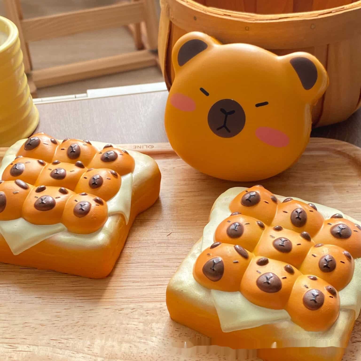 Capybara Toy Toast Squishy LIMITED Edition! - Kawaii Peach