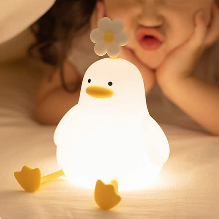 Cute Duck Night Light Lamp Lumina™ - Kawaii Peach