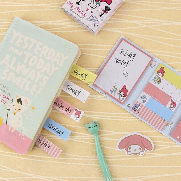 My Melody Sanrio Sticky Notes Pack + Totoro - Kawaii Peach