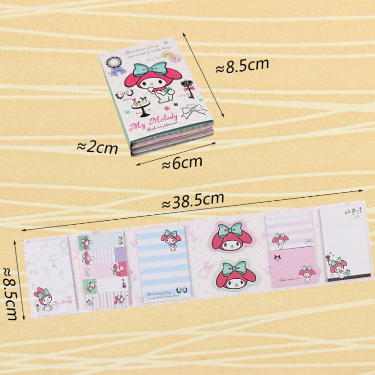 My Melody Sanrio Sticky Notes Pack + Totoro - Kawaii Peach
