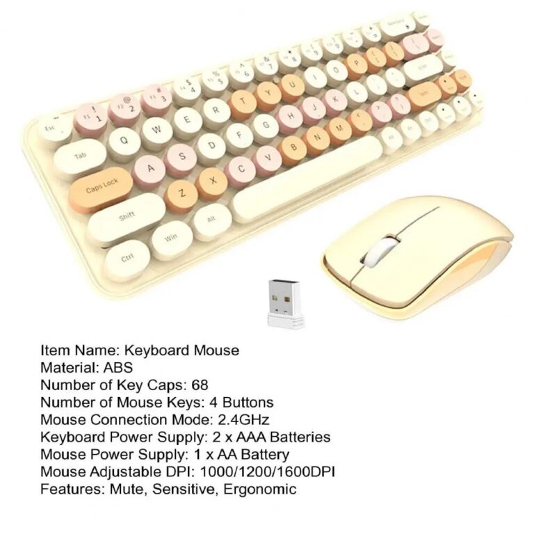 TinyTap™ Small Wireless Keyboard with Mouse - Pink