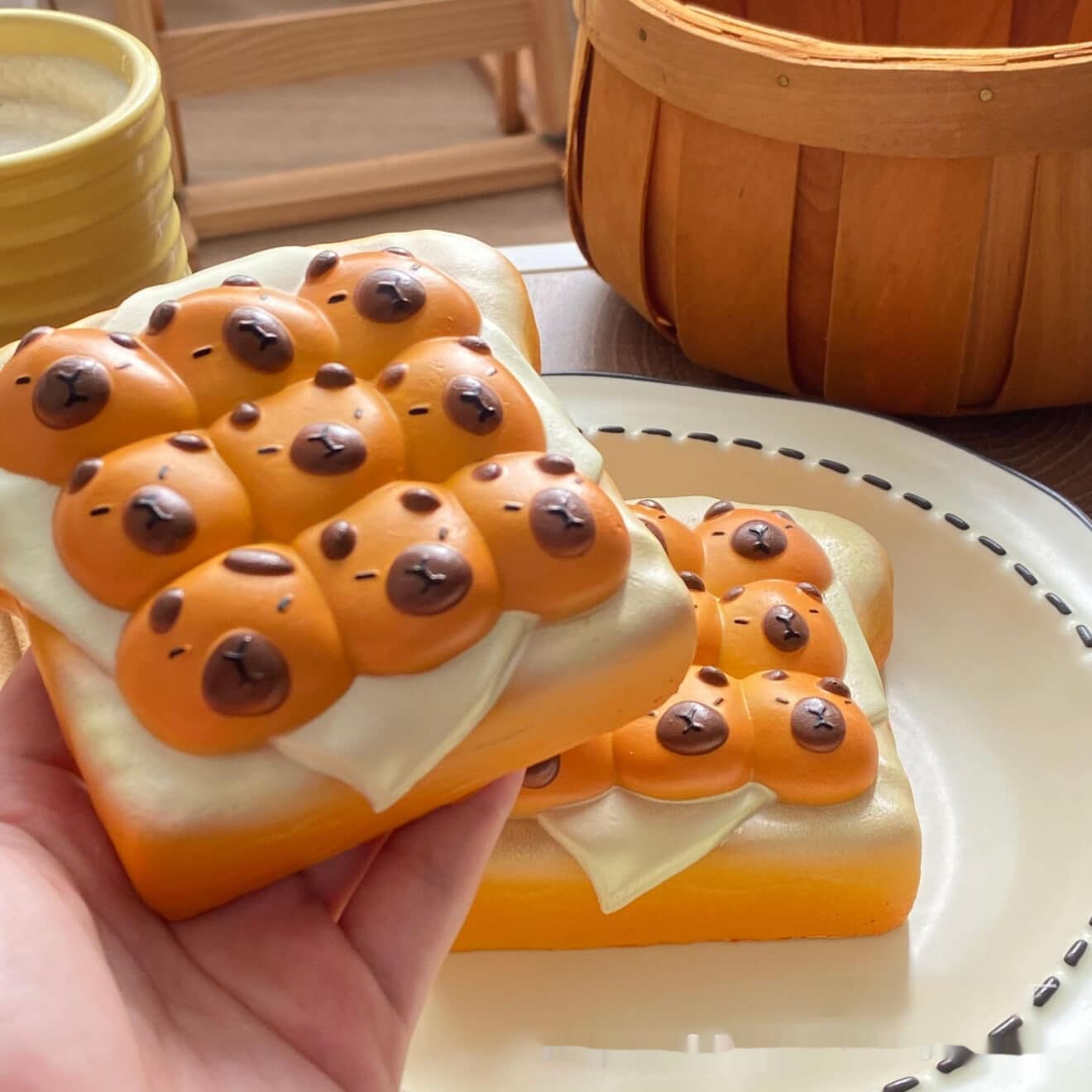 Capybara Toy Toast Squishy LIMITED Edition! - Kawaii Peach
