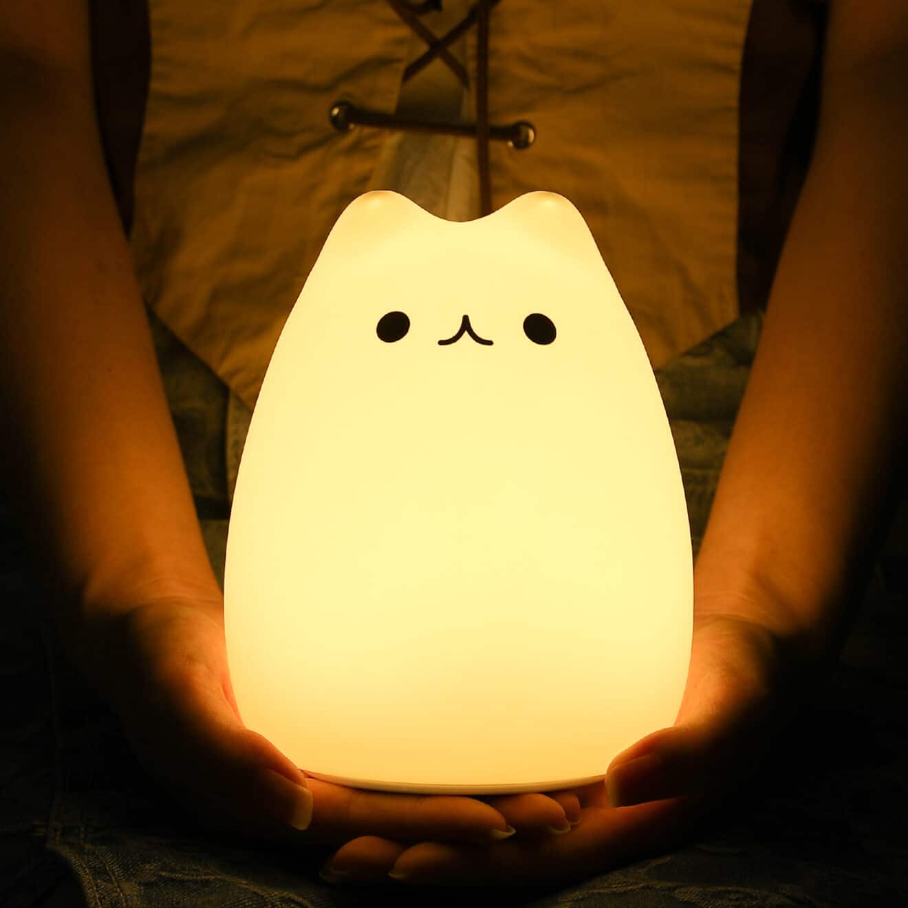 Cute Duck Night Light Lamp Lumina™ - Kawaii Peach