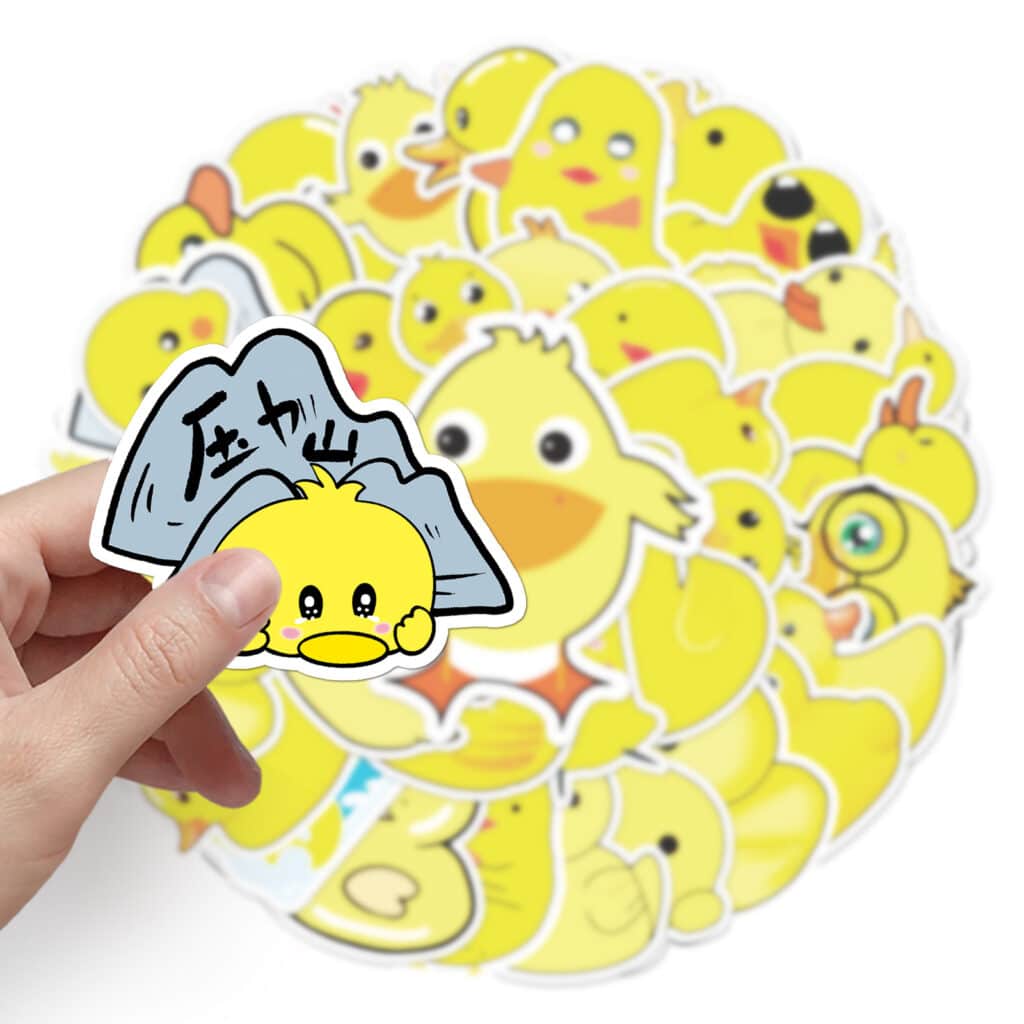 Kawaii Cute Duck Stickers 53 Pcs Non-Repeated - Kawaii Peach