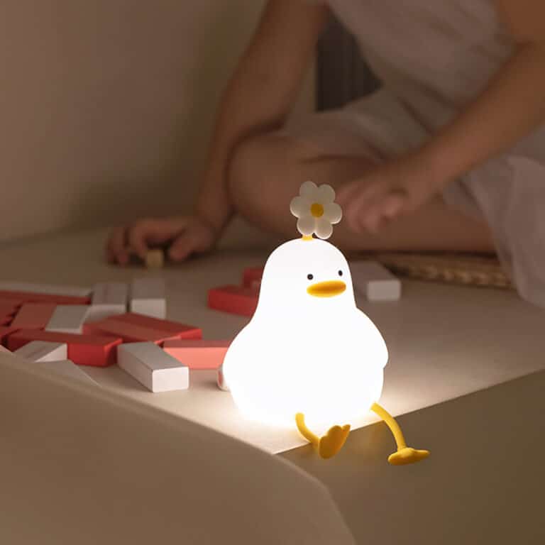 Cute Duck Night Light Lamp Lumina™ - Kawaii Peach