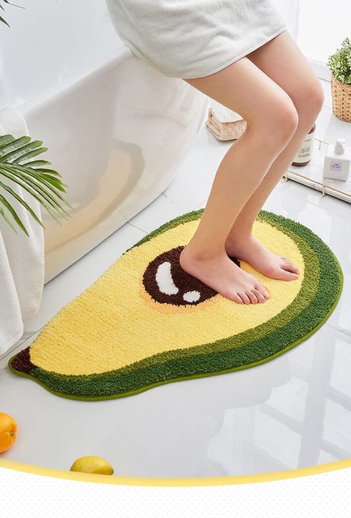Avocado Mat Cute Kawaii Aesthetic Rug (Best Seller!)