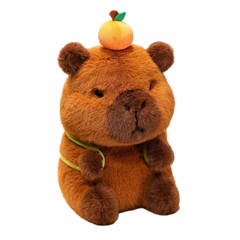Capybara Stuffed Toy with Cute Avocado Bag