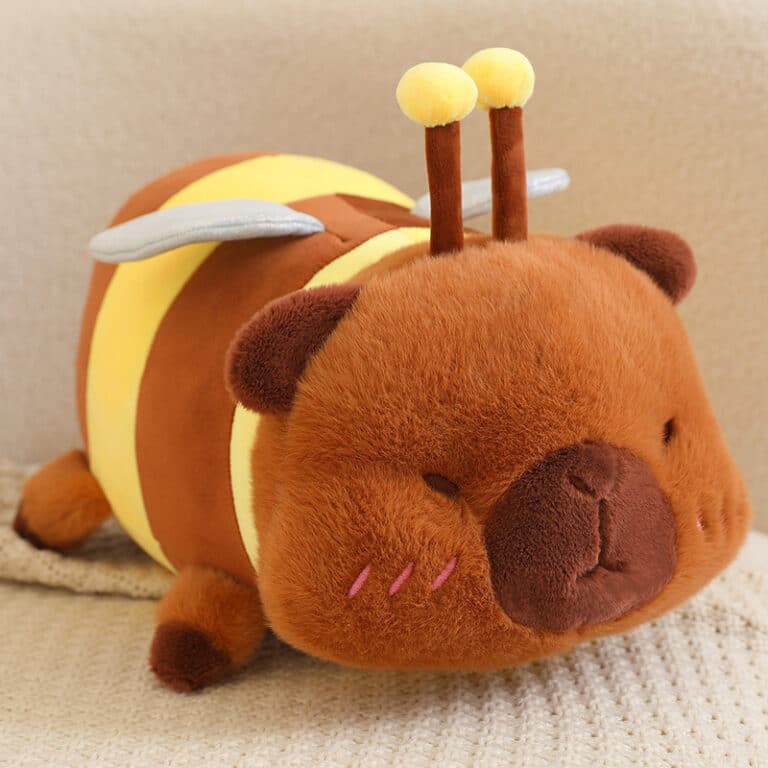 Kawaii Capybara Plushie Toy as Cute Bee & Shiba Inu Option!