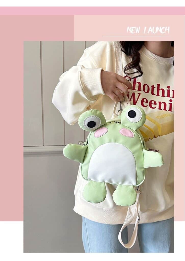 The Kawaii Frog Backpack | Cartoon Design