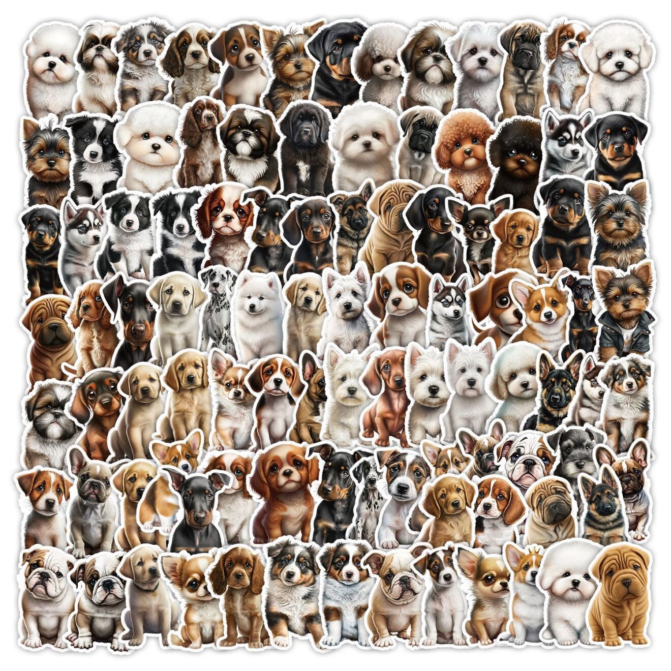 Dog Stickers - Shop Cute Puppy Stickers LARGE Packs