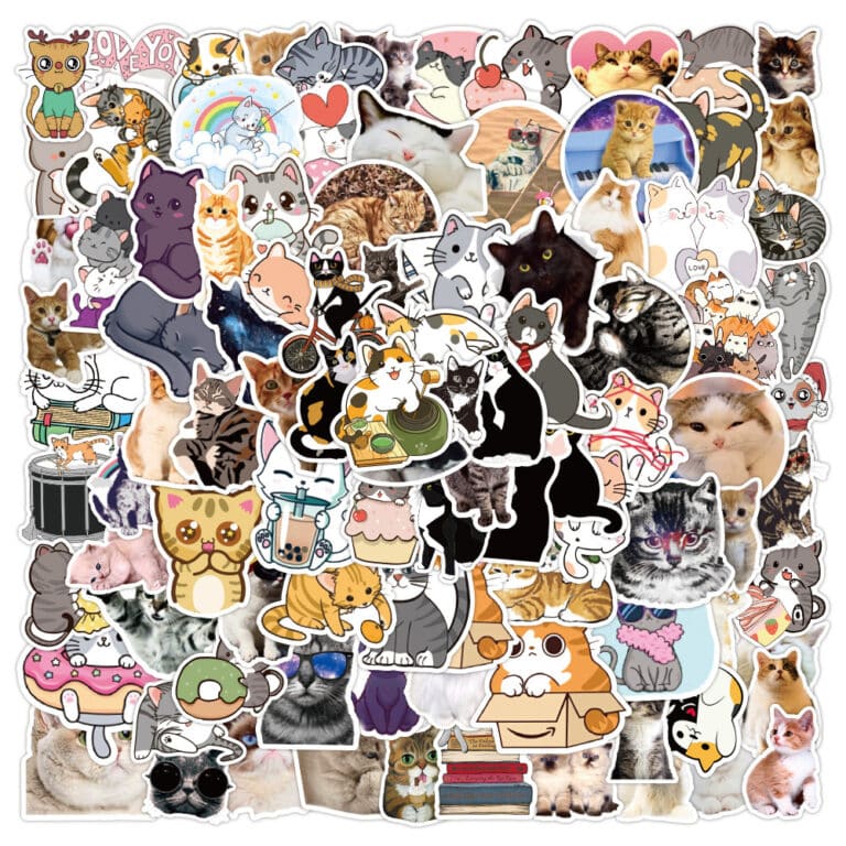 Cat Stickers - Cute Kitty Stickers Shop with Free Shipping!